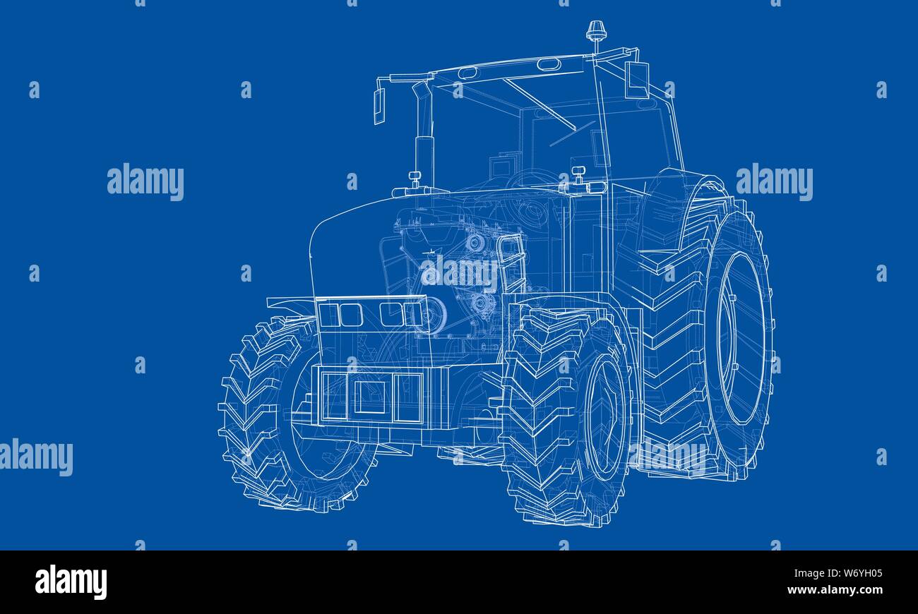 Tractor lines farm field Stock Vector Images - Alamy