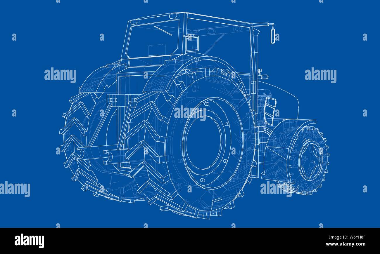 Farm Tractor Concept. Vector Stock Vector Image & Art - Alamy