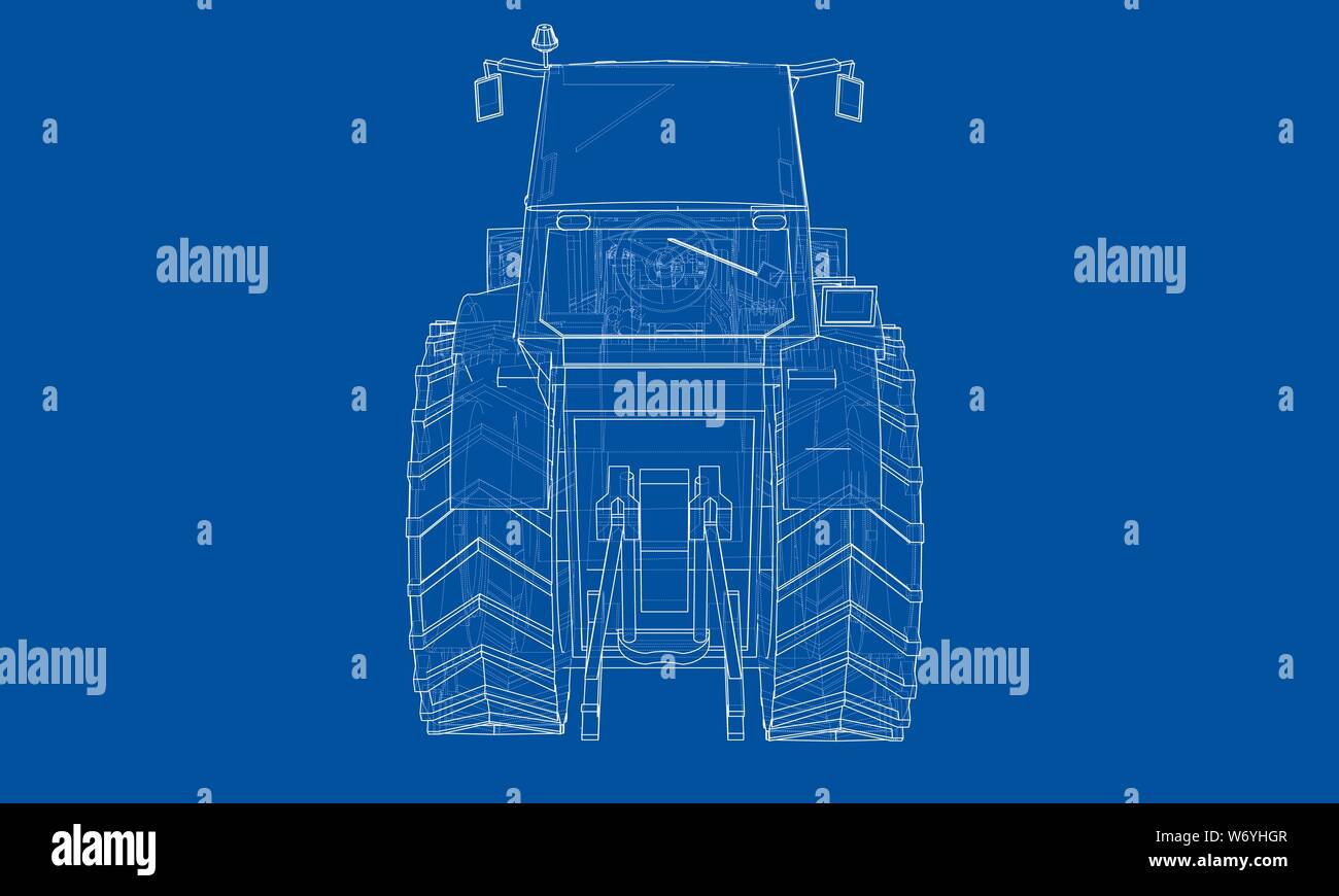 Farm Tractor Concept. Vector Stock Vector Image & Art - Alamy