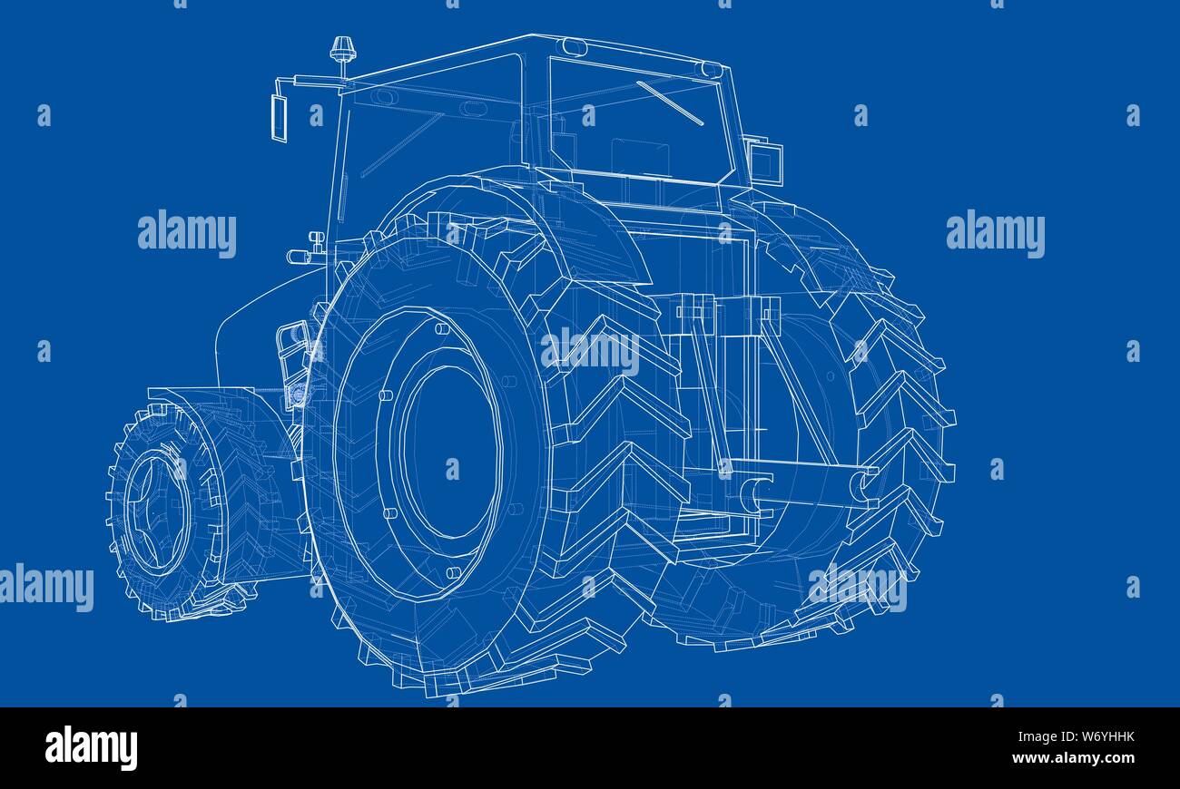 Farm Tractor Concept. Vector Stock Vector Image & Art - Alamy