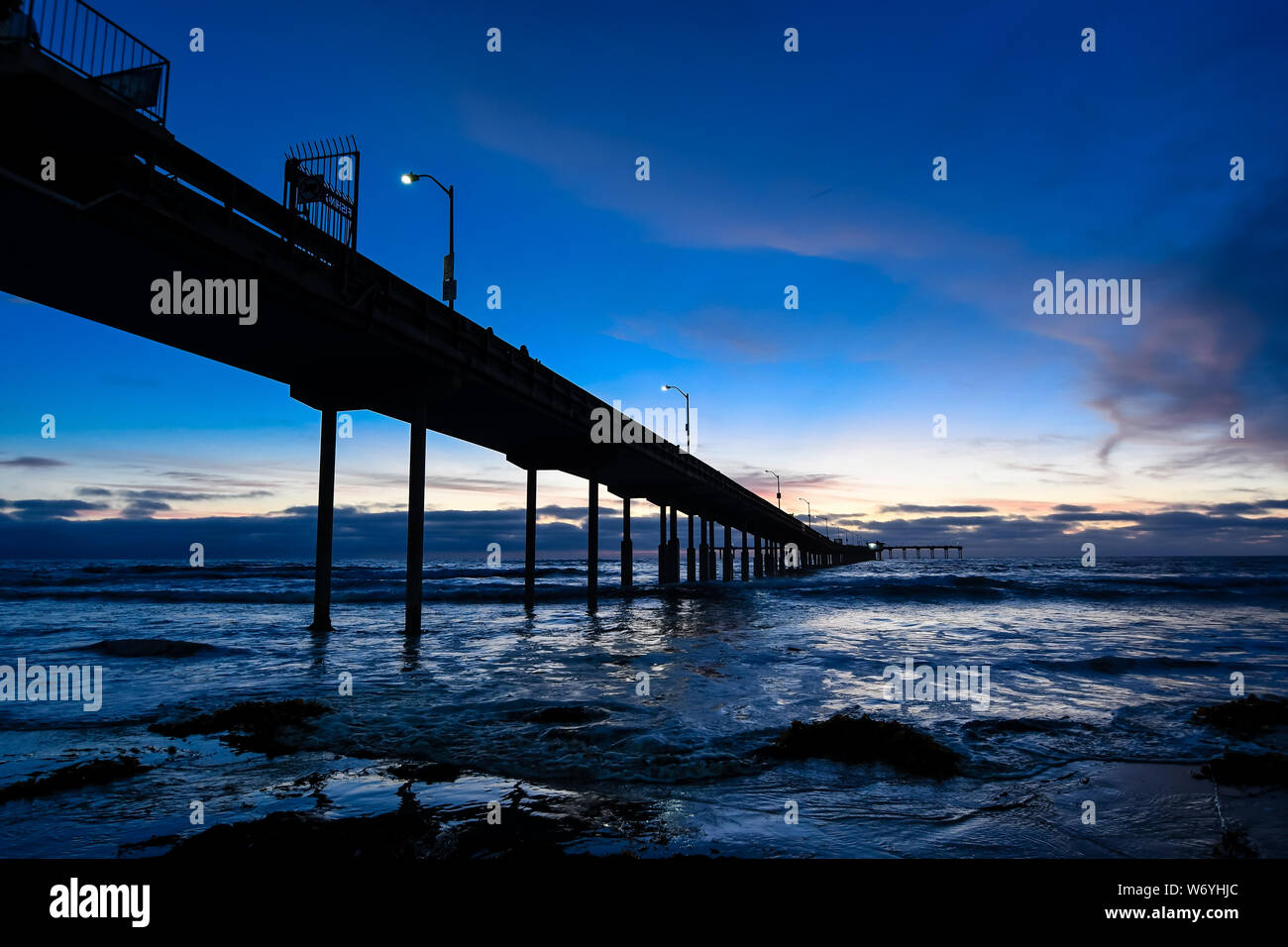 Sunset Ocean Beach San Diego California Stock Photo - Alamy