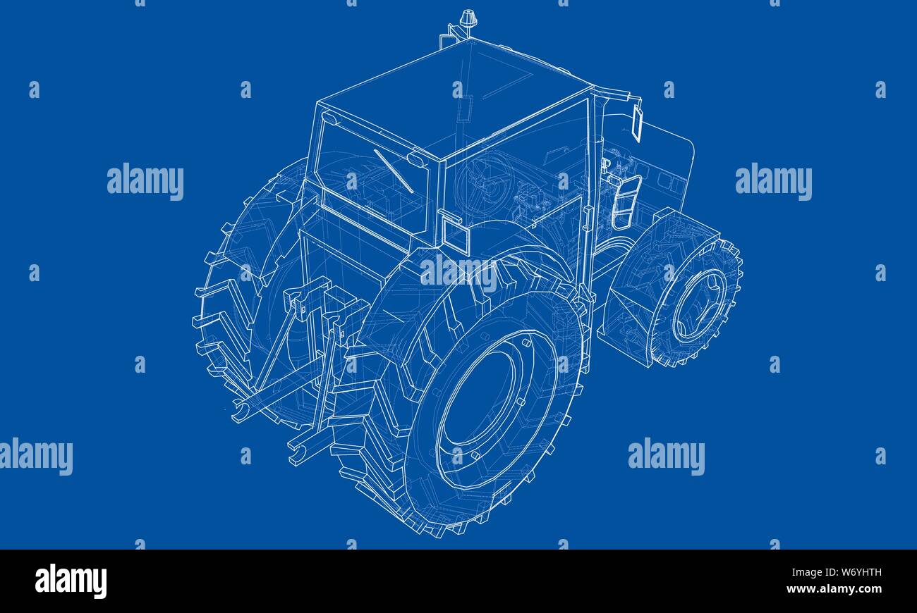 Farm Tractor Concept. Vector Stock Vector Image & Art - Alamy