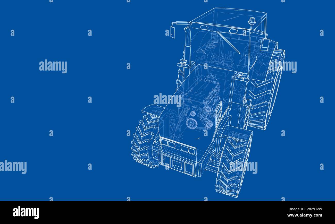 Farm Tractor Concept. Vector Stock Vector Image & Art - Alamy