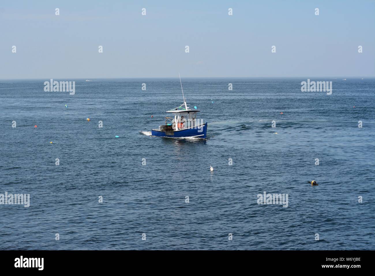 View of Rockport Harbor on Cape Ann, North Shore of Boston ...
