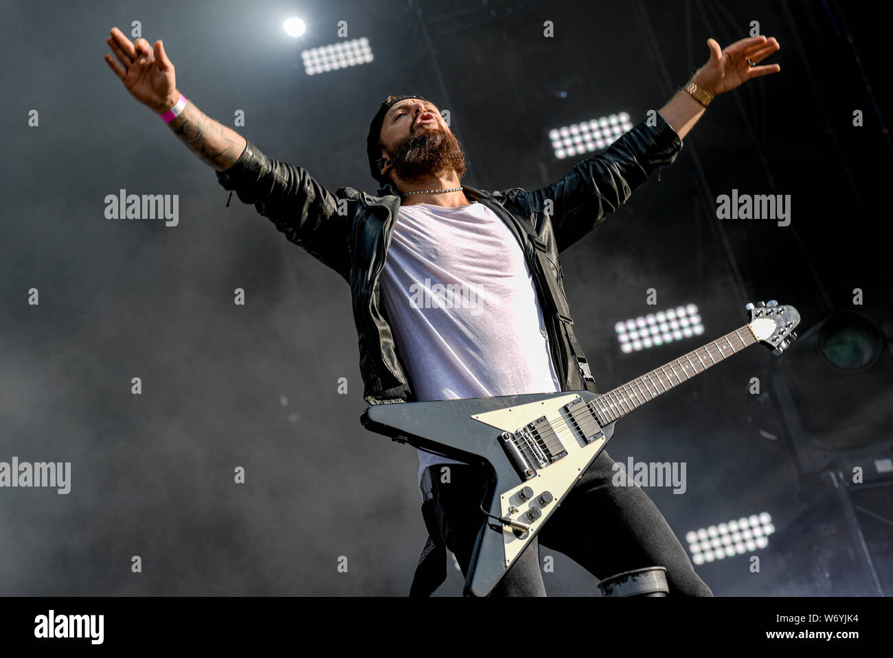 Wacken, Germany. 03rd Aug, 2019. Matthew Tuck, guitarist and singer of ...