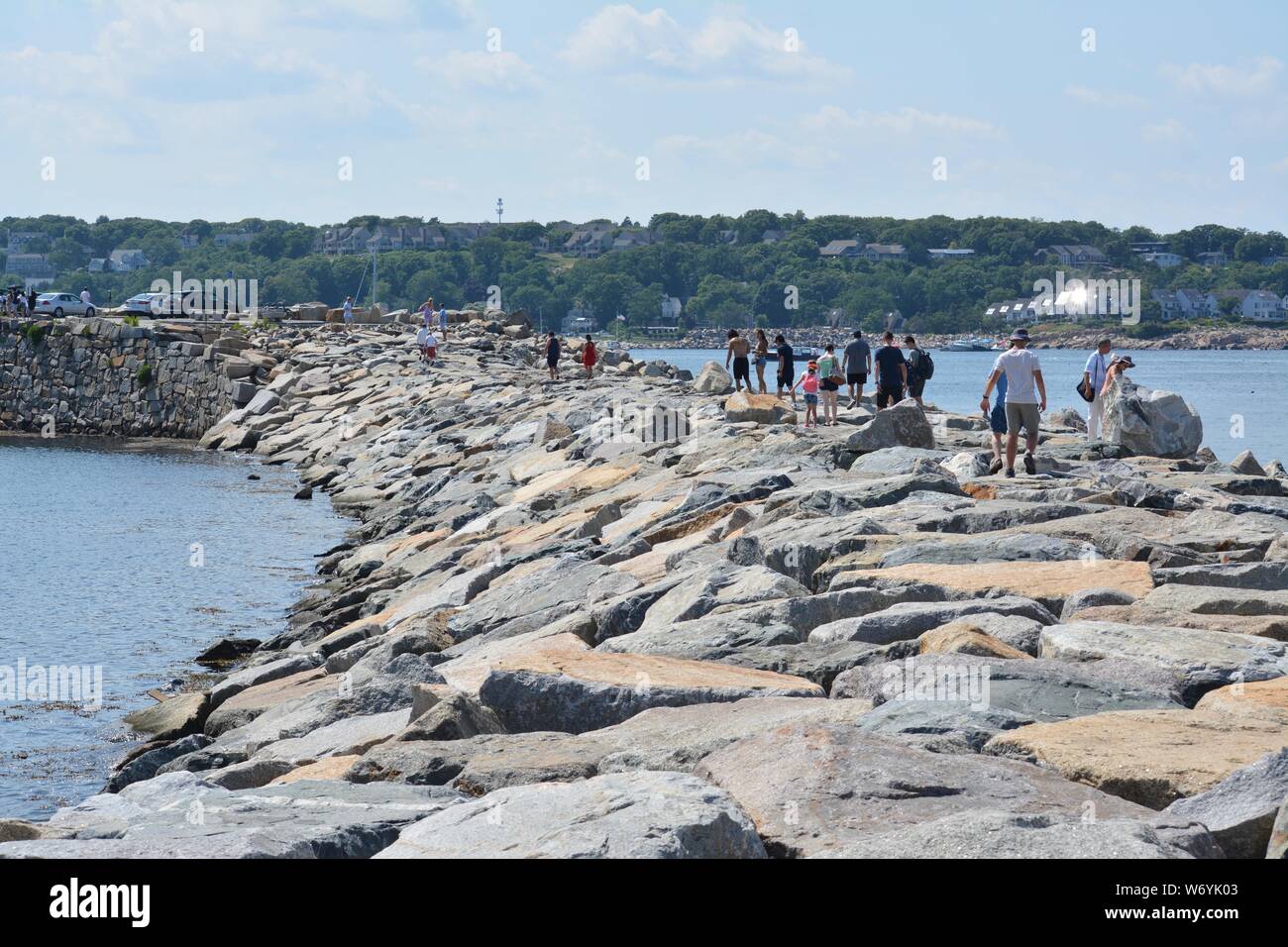 View of Rockport Harbor on Cape Ann, North Shore of Boston ...