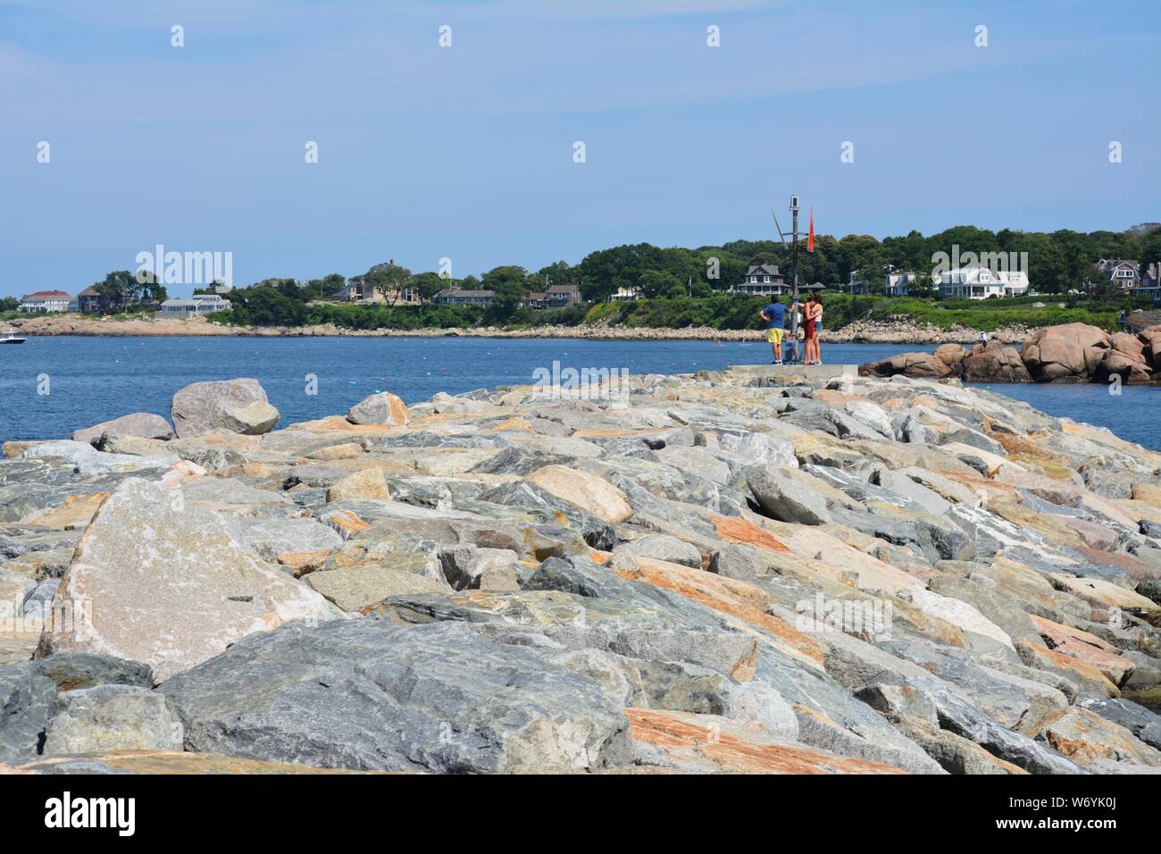 View of Rockport Harbor on Cape Ann, North Shore of Boston ...