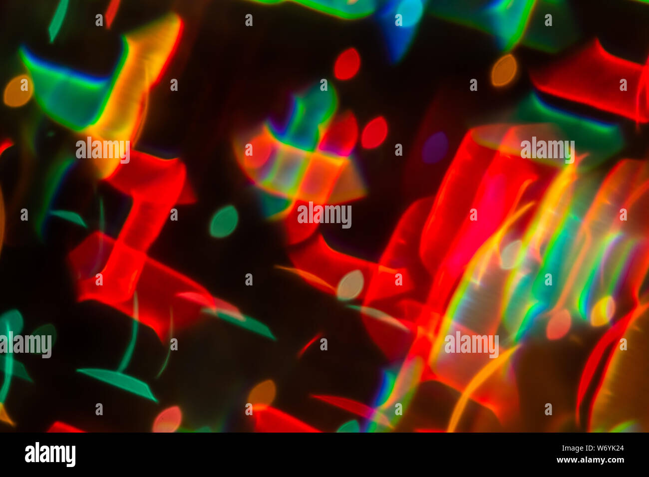 Multi colour blur bokeh crystal light abstract background Stock Photo ...