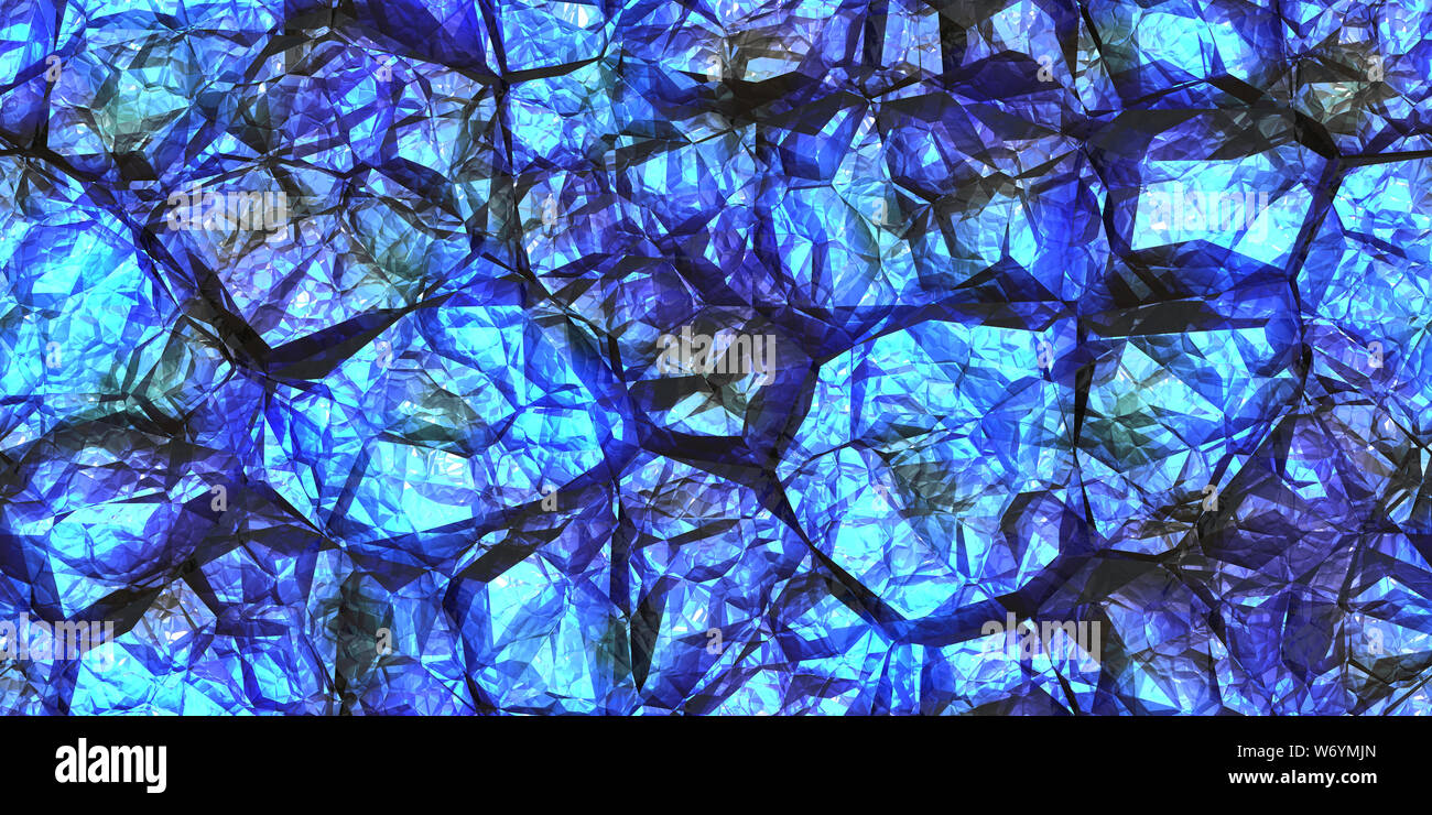 Blue gemstone seamless pattern. Shiny colors rock stone texture ...