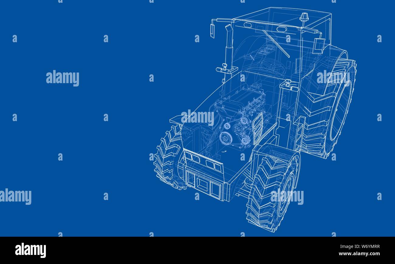 Farm Tractor Concept. Vector Stock Vector Image & Art - Alamy