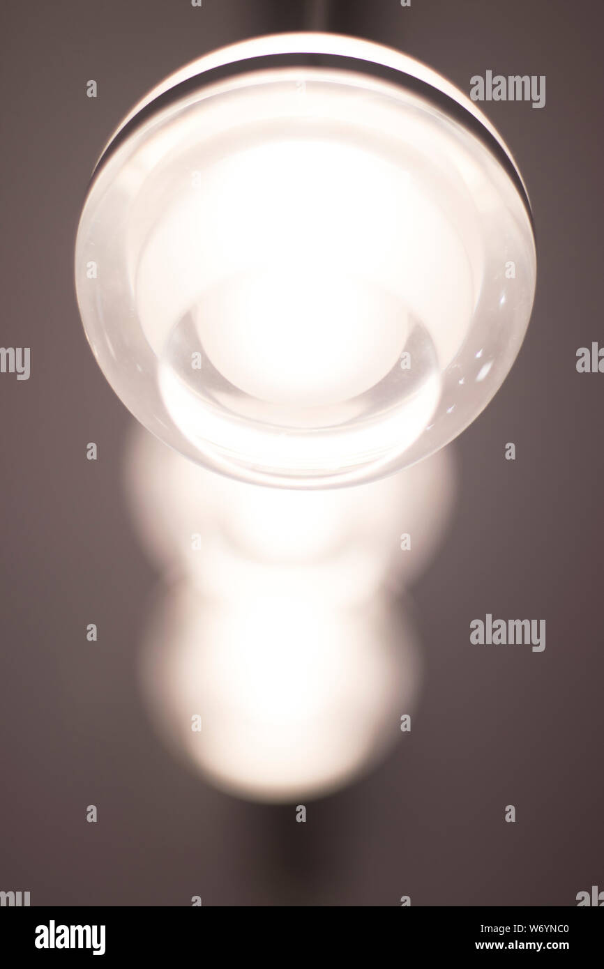 LED modern lights and bulbs on display in store lighting department ...