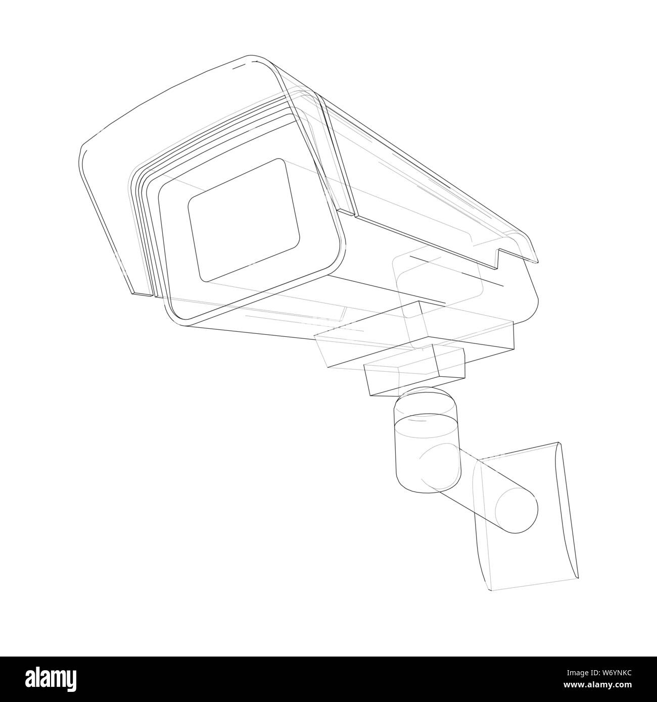 Surveillance camera outdoors Stock Vector Images - Alamy