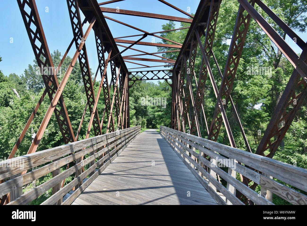 Norwottuck Rail Trail Bridge Spanning the Connecticut River between ...