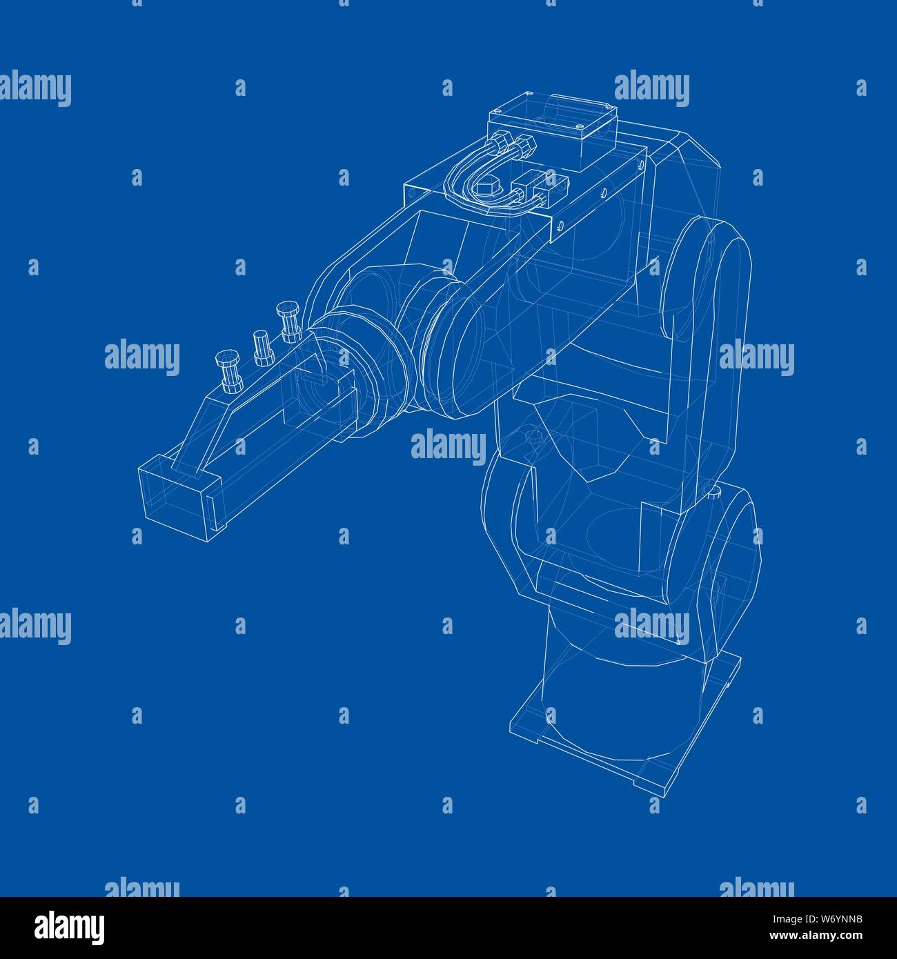 Industrial robot manipulator. Vector Stock Vector Image & Art - Alamy