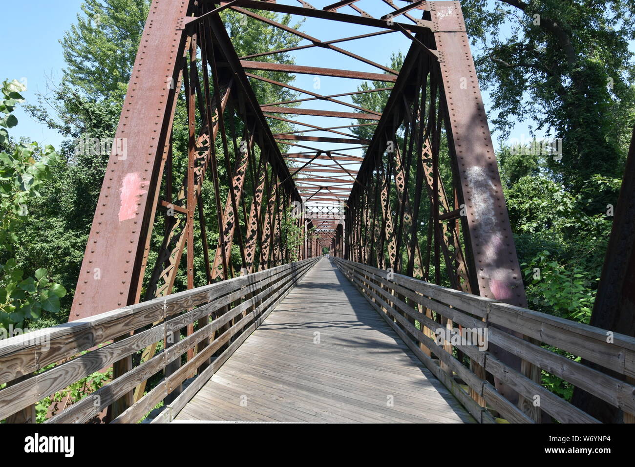 Norwottuck Rail Trail Bridge Spanning the Connecticut River between ...