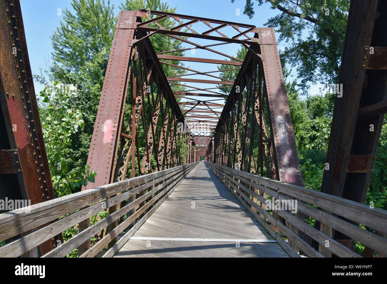 Norwottuck Rail Trail Bridge Spanning the Connecticut River between ...