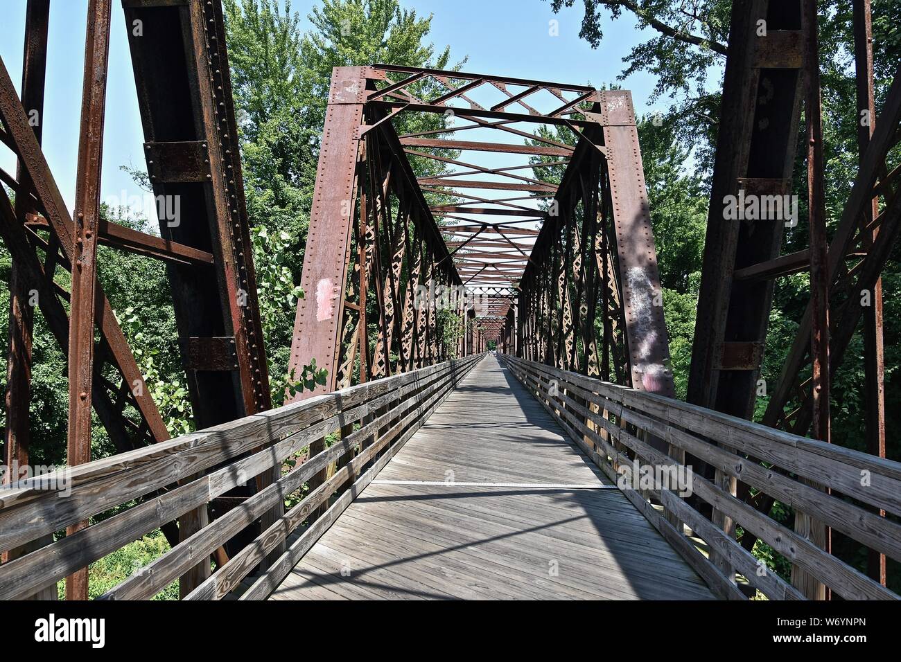 Norwottuck Rail Trail Bridge Spanning the Connecticut River between ...