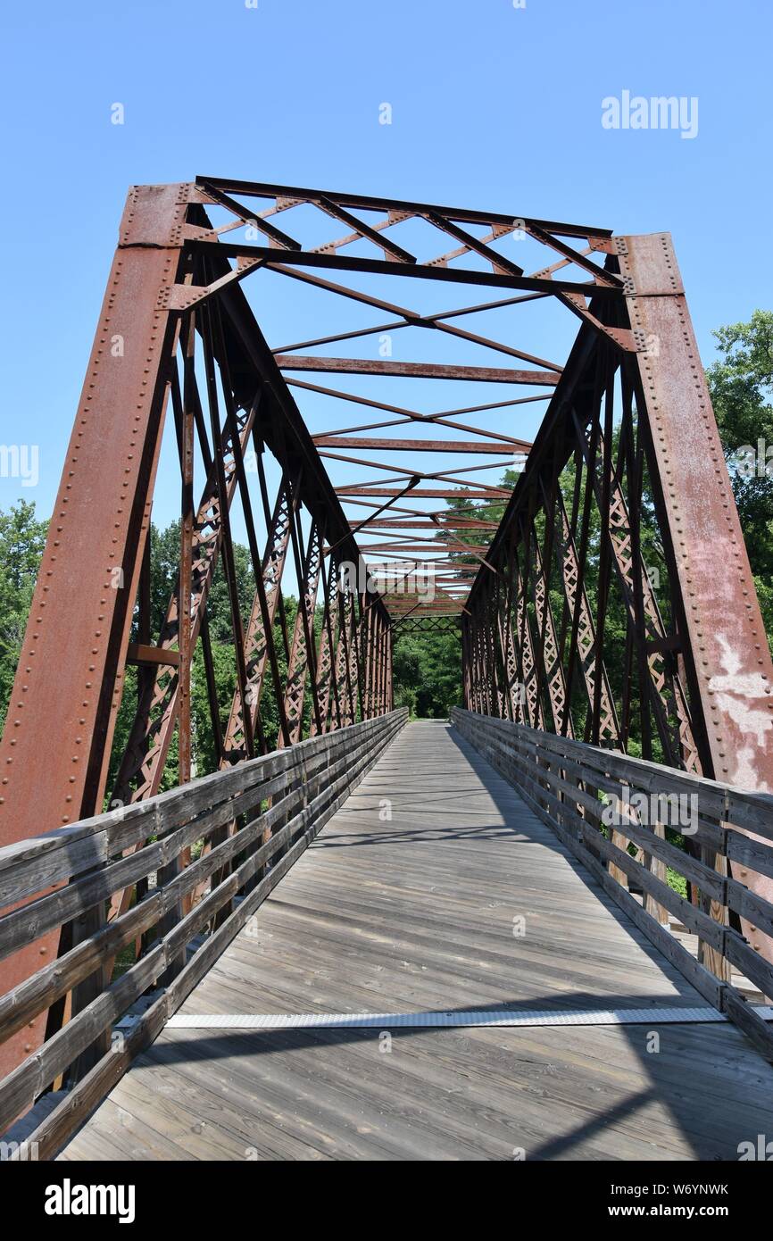 Norwottuck Rail Trail Bridge Spanning the Connecticut River between ...