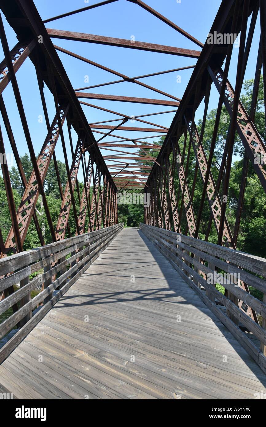 Norwottuck Rail Trail Bridge Spanning the Connecticut River between ...