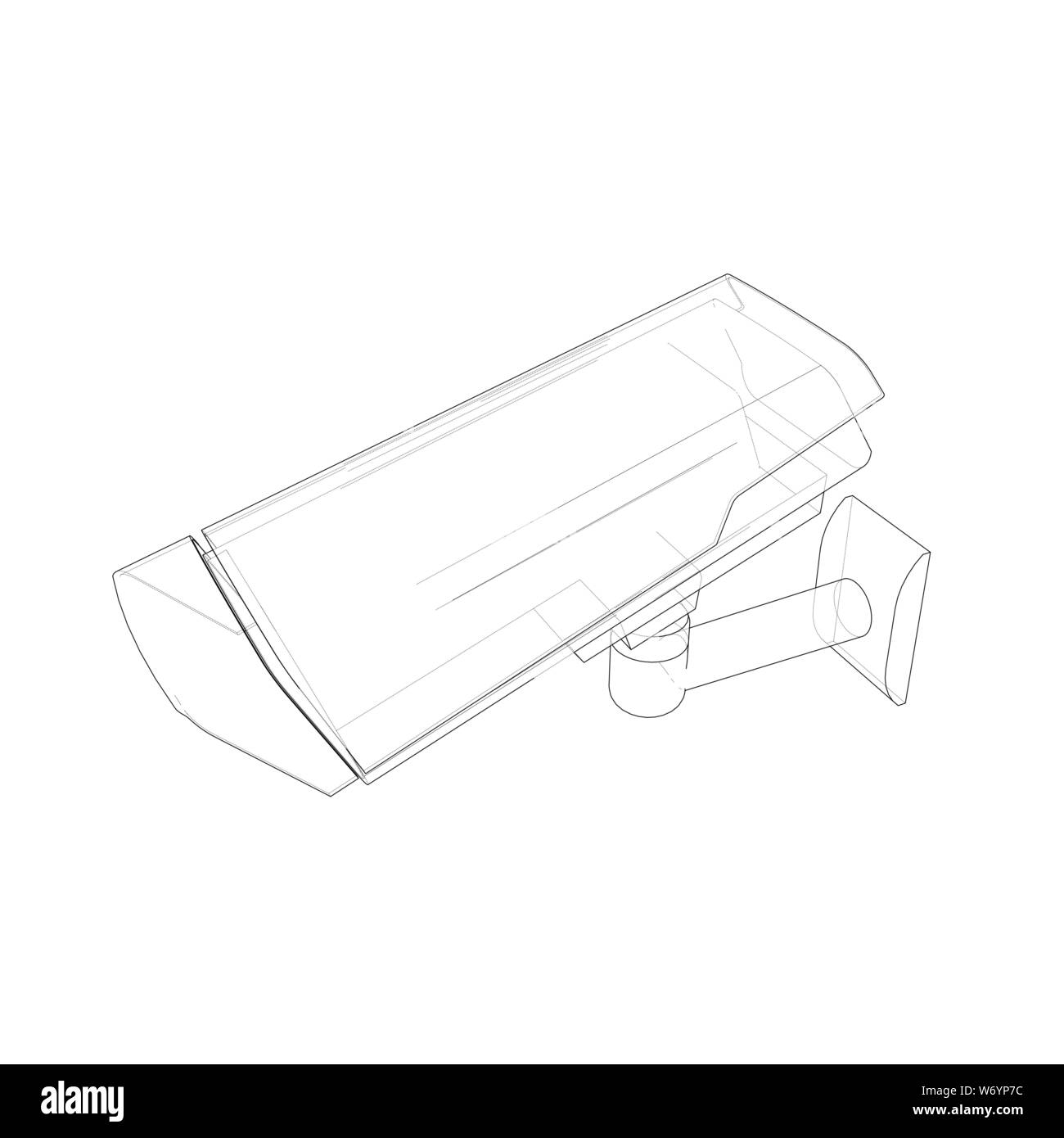 Outline CCTV camera. Security camera. Vector Stock Vector Image & Art ...