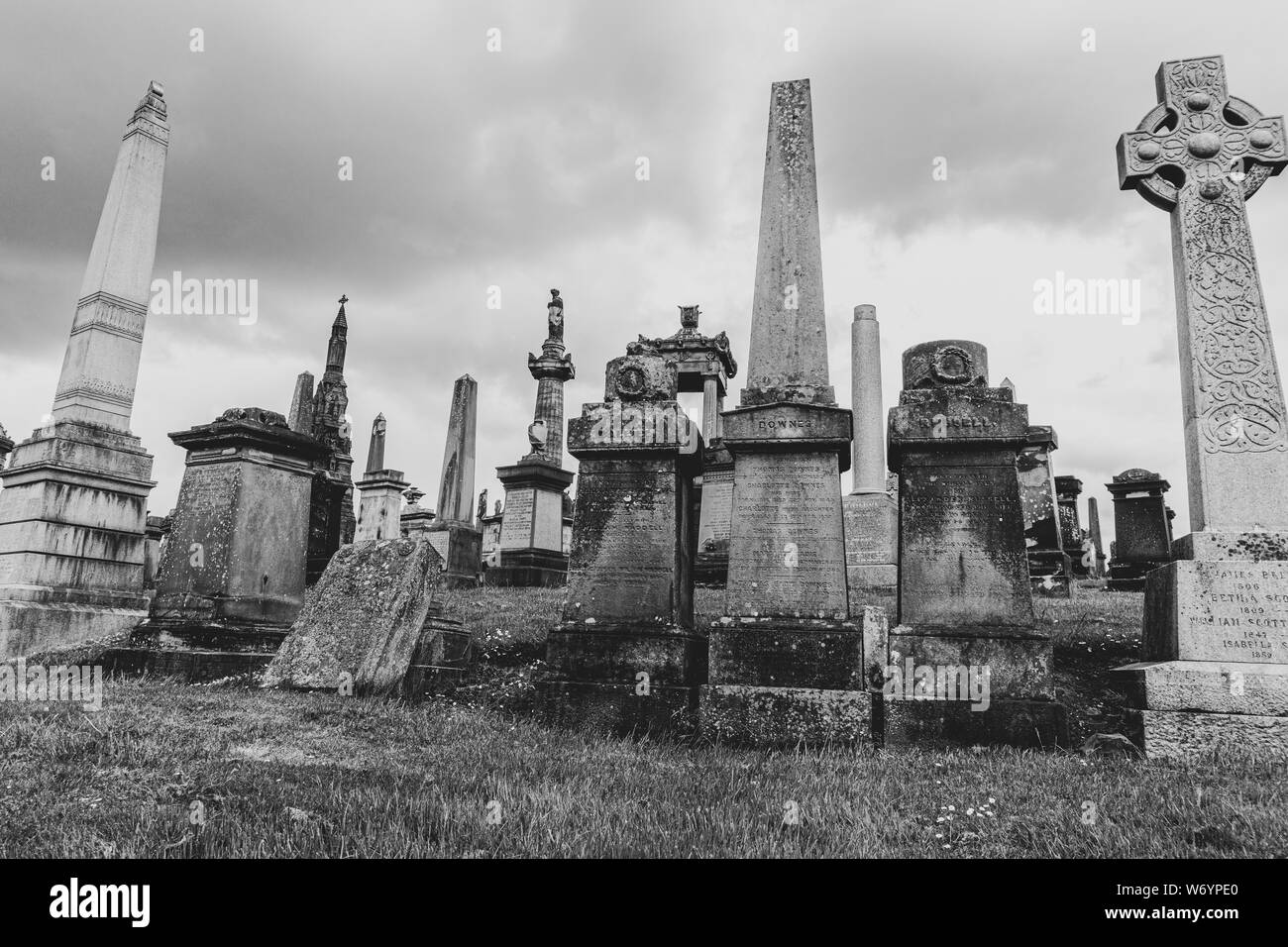 Glasgow city skyline view Black and White Stock Photos & Images - Alamy