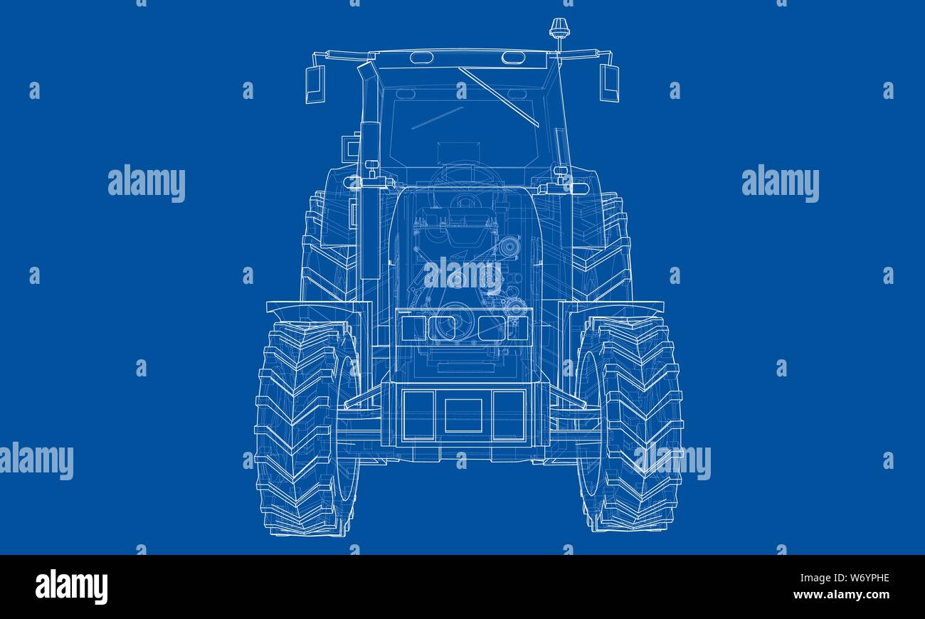Farm Tractor Concept. Vector Stock Vector Image & Art - Alamy