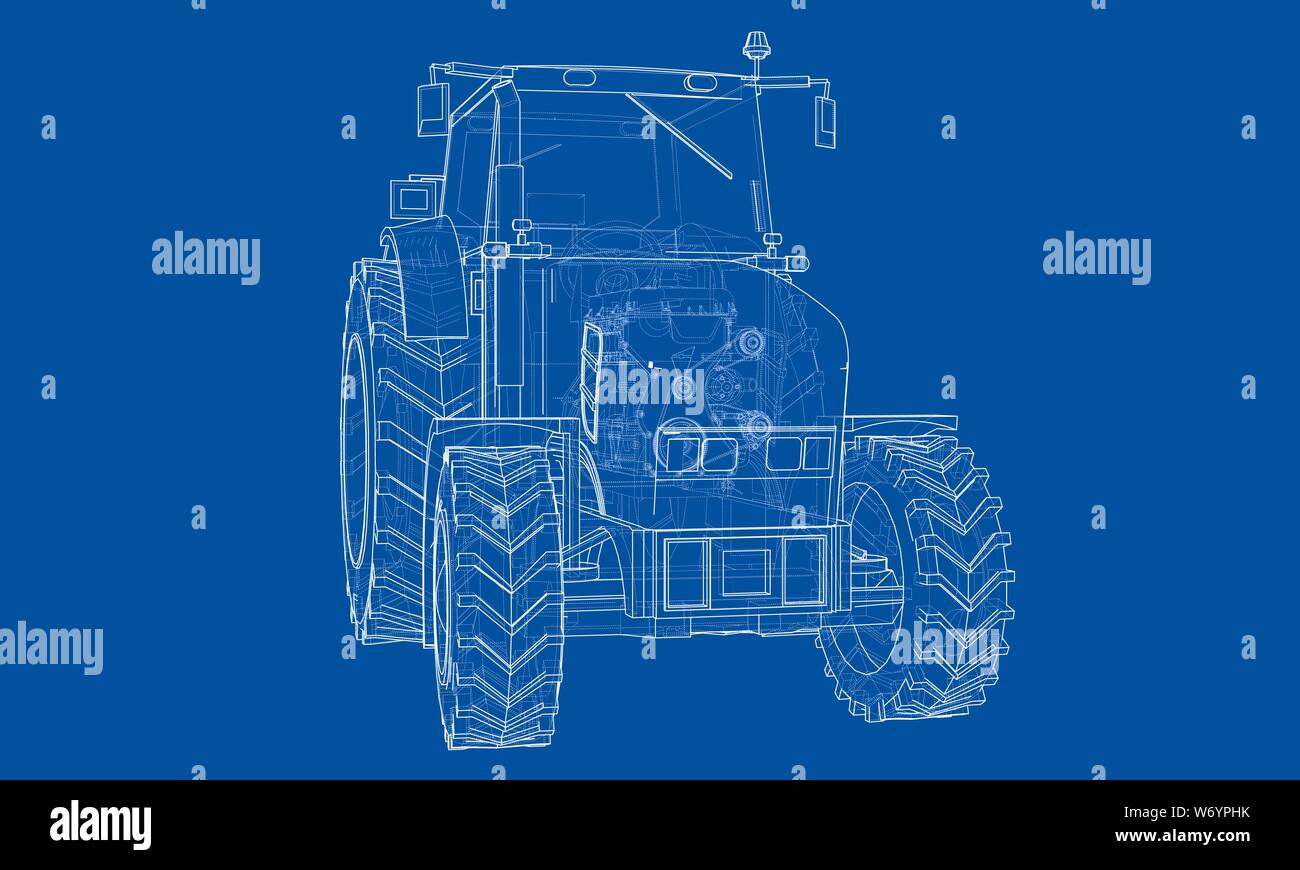 Farm Tractor Concept. Vector Stock Vector Image & Art - Alamy