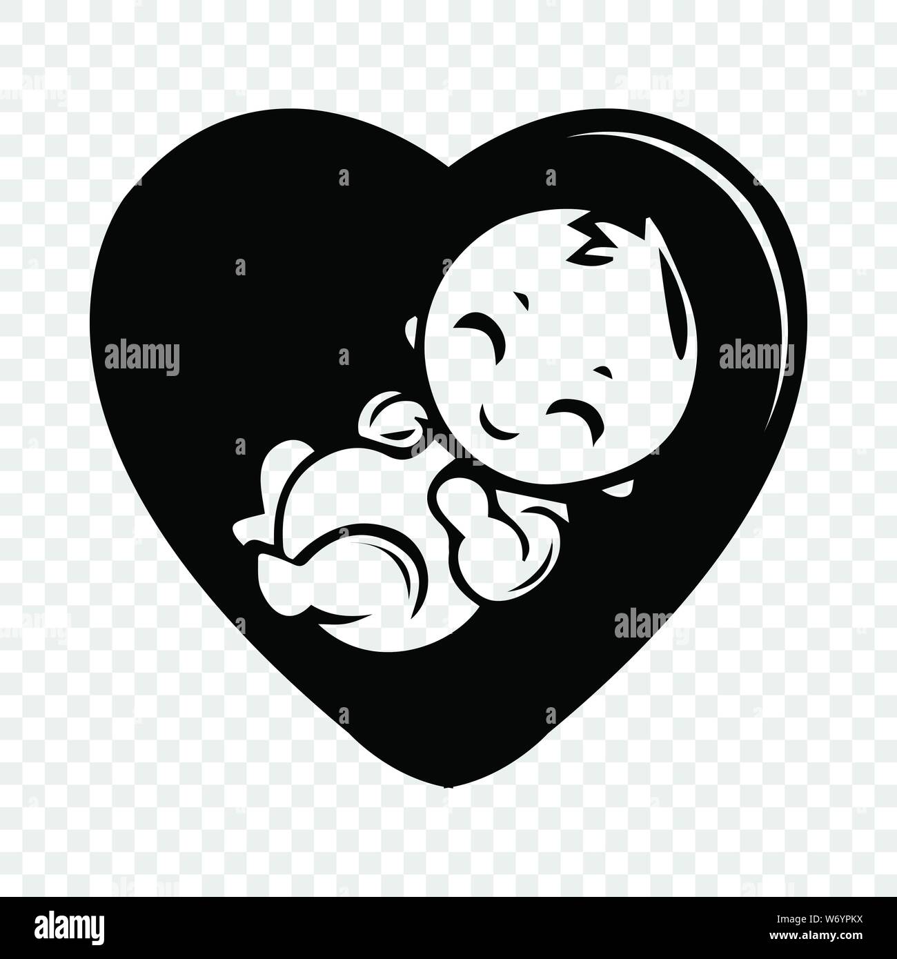Baby icon, simple black style Stock Vector Image & Art - Alamy