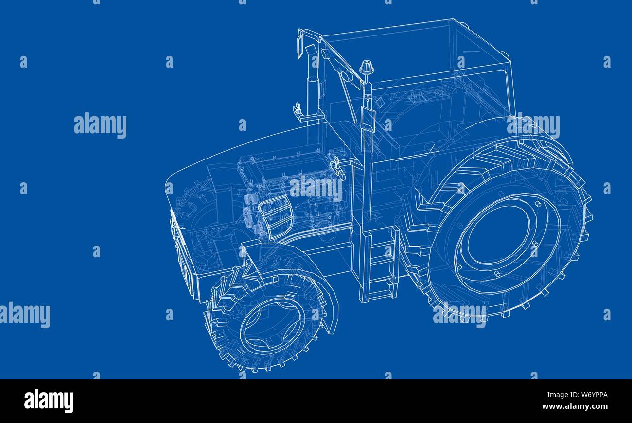 Farm Tractor Concept. Vector Stock Vector Image & Art - Alamy