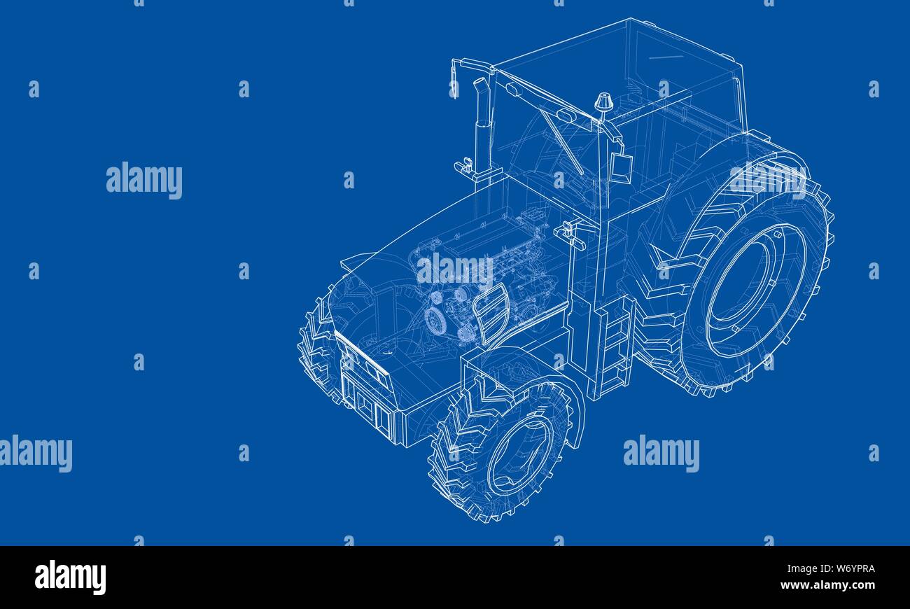 Farm Tractor Concept. Vector Stock Vector Image & Art - Alamy