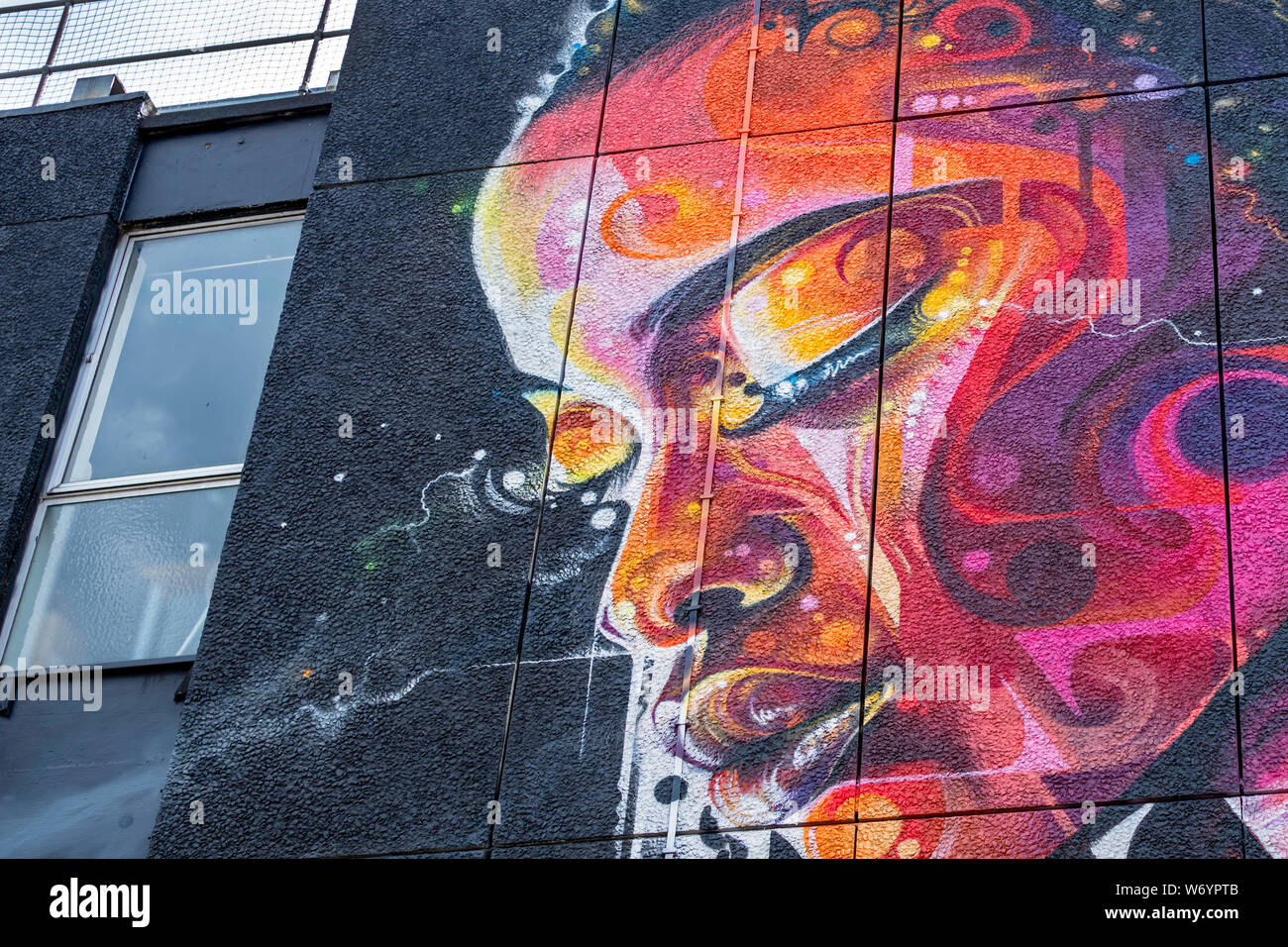 Street Art on the side of a building in London Stock Photo - Alamy
