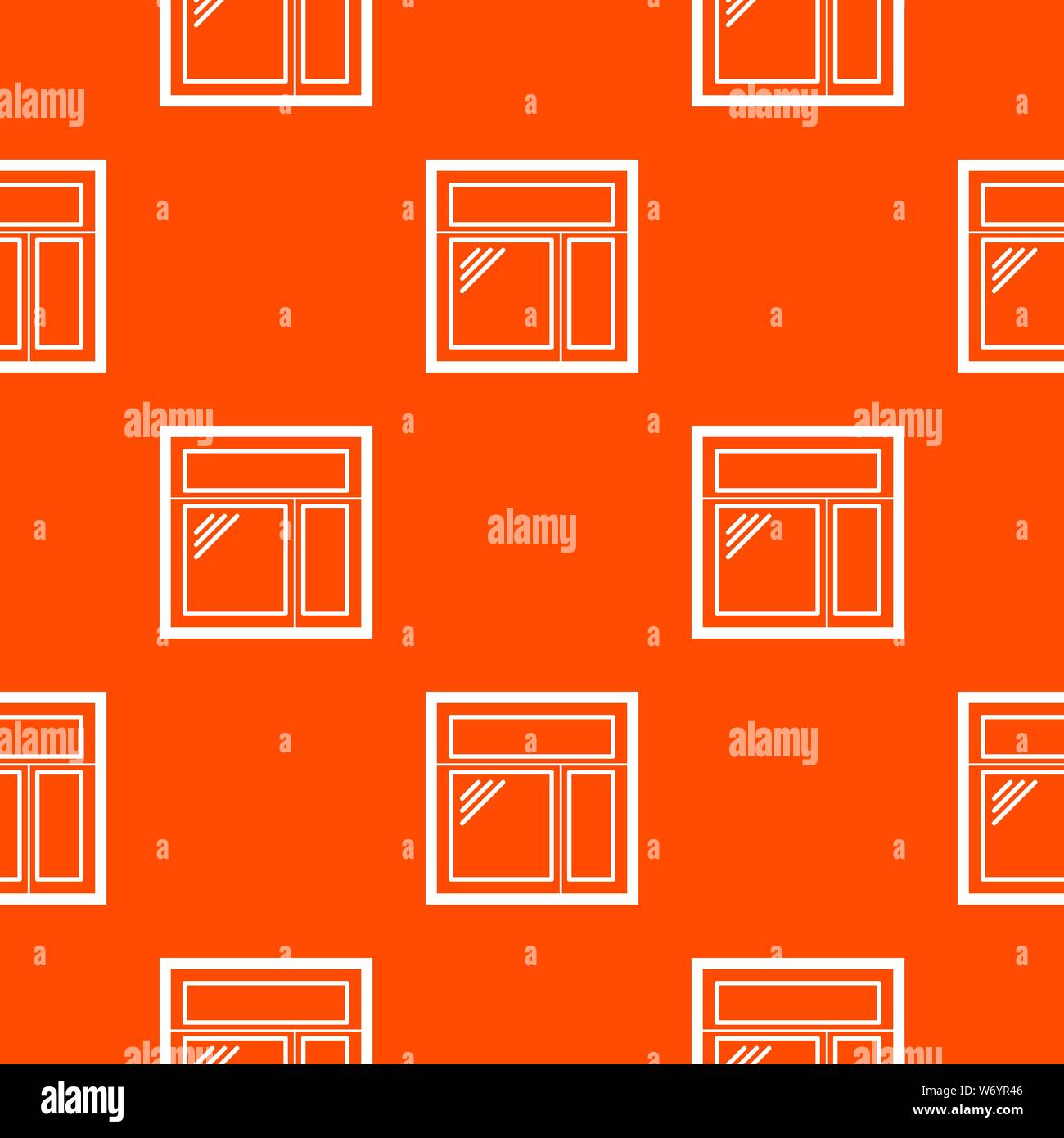 Square window frame pattern vector orange Stock Vector Image & Art - Alamy