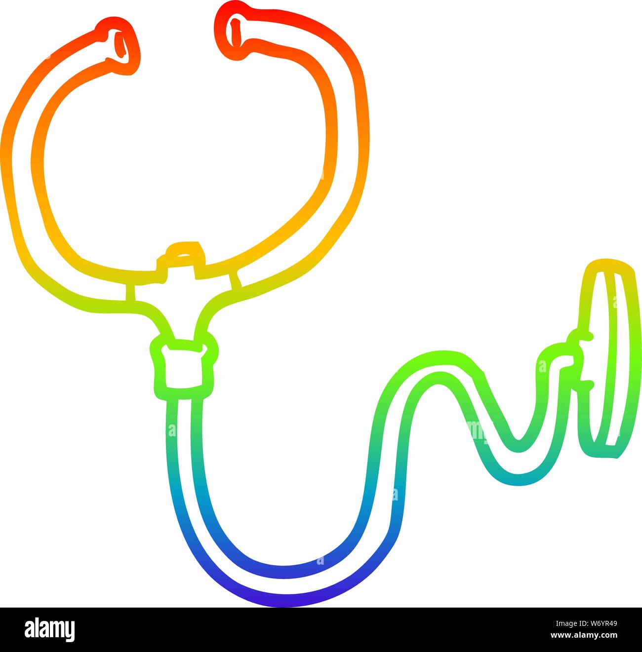 Rainbow stethoscope Stock Vector Images - Alamy