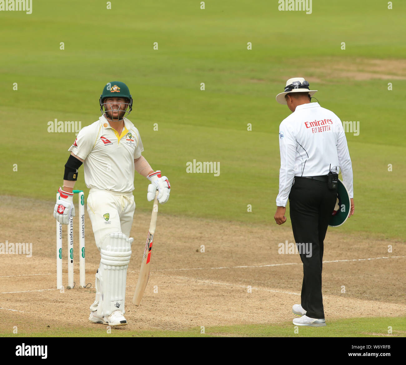 David warner australia dismissed hi-res stock photography and images ...