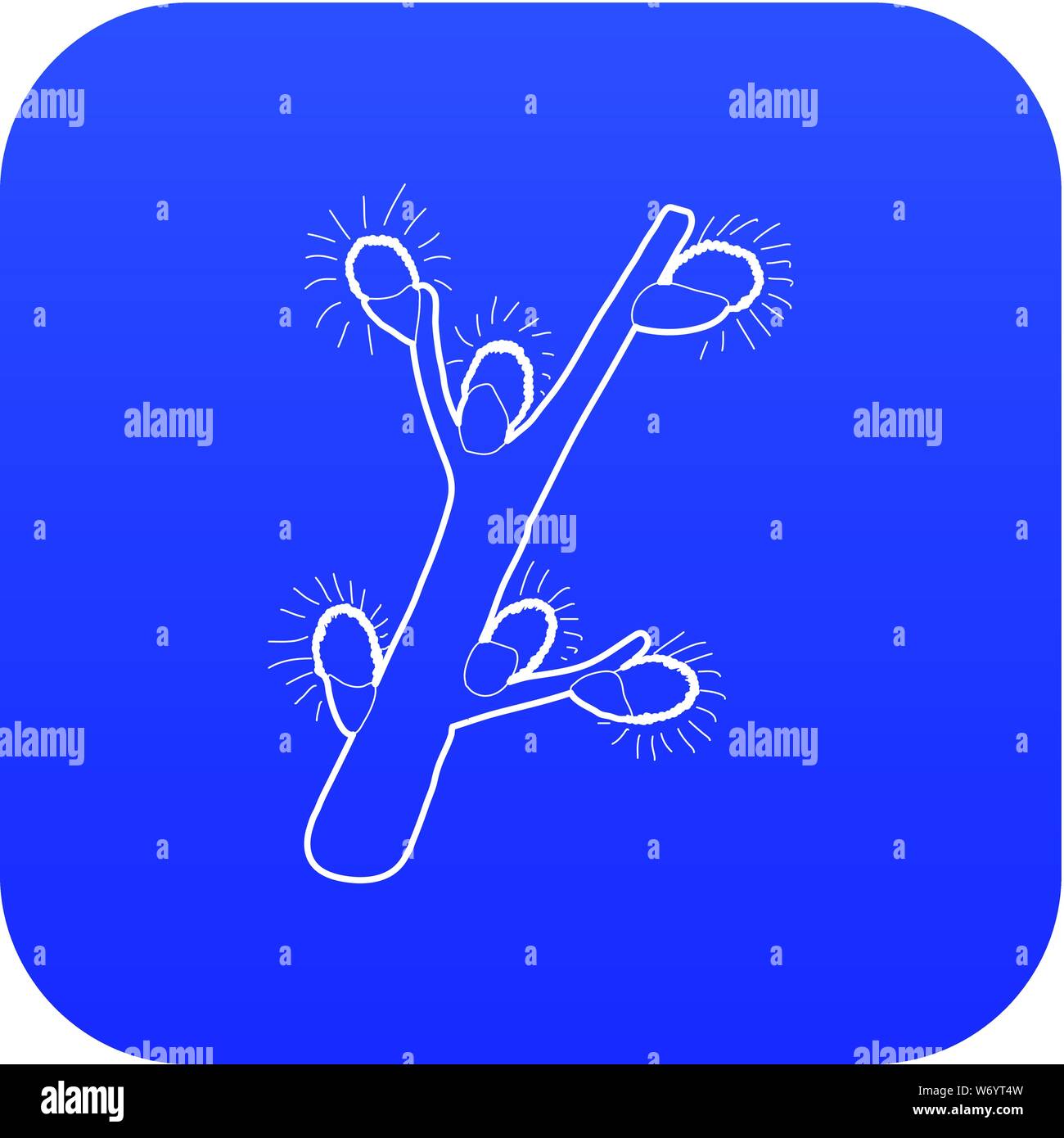 Tree flowering detail Stock Vector Images - Alamy