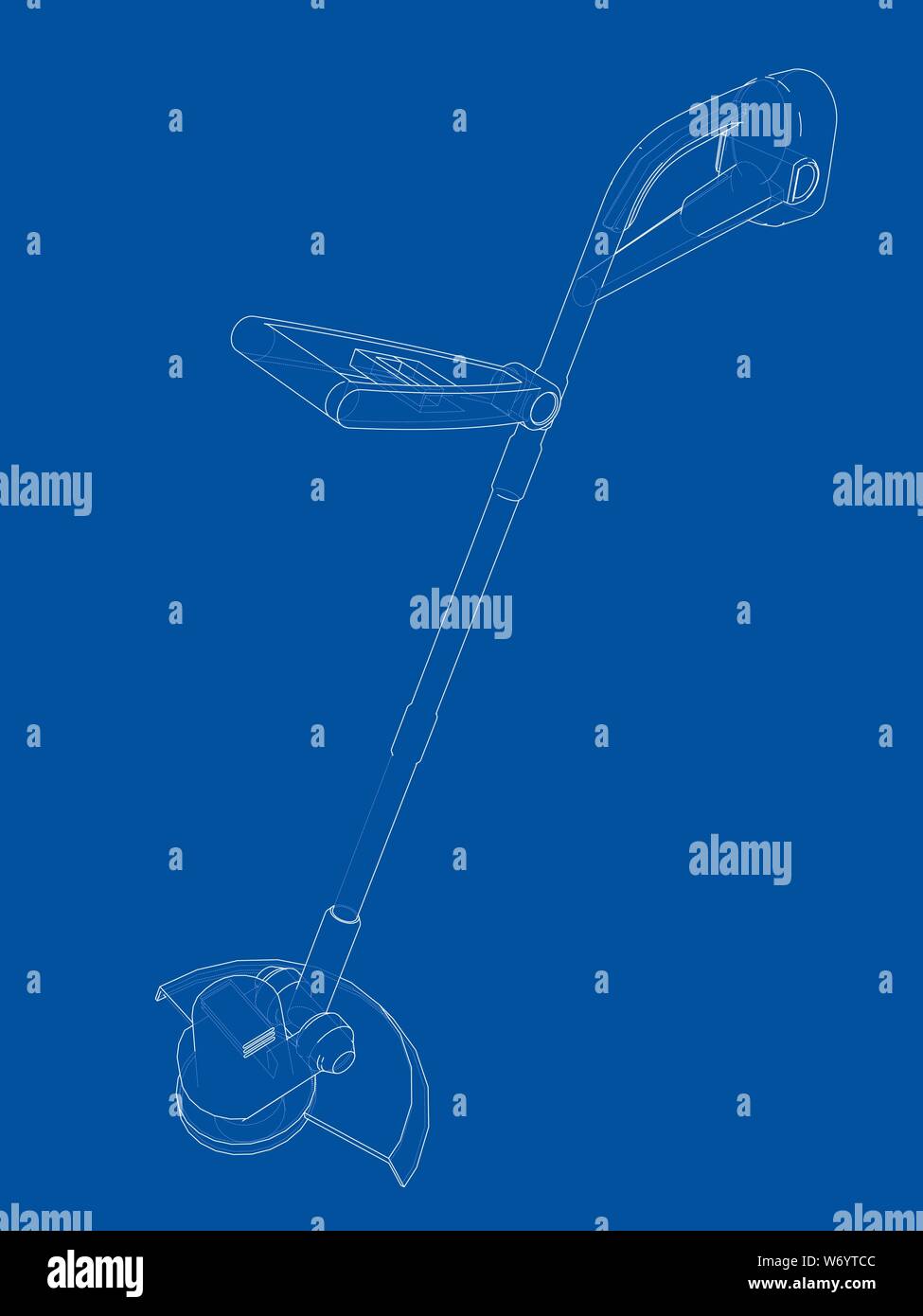 Outline trimmer grass cutter. Vector Stock Vector Image & Art - Alamy