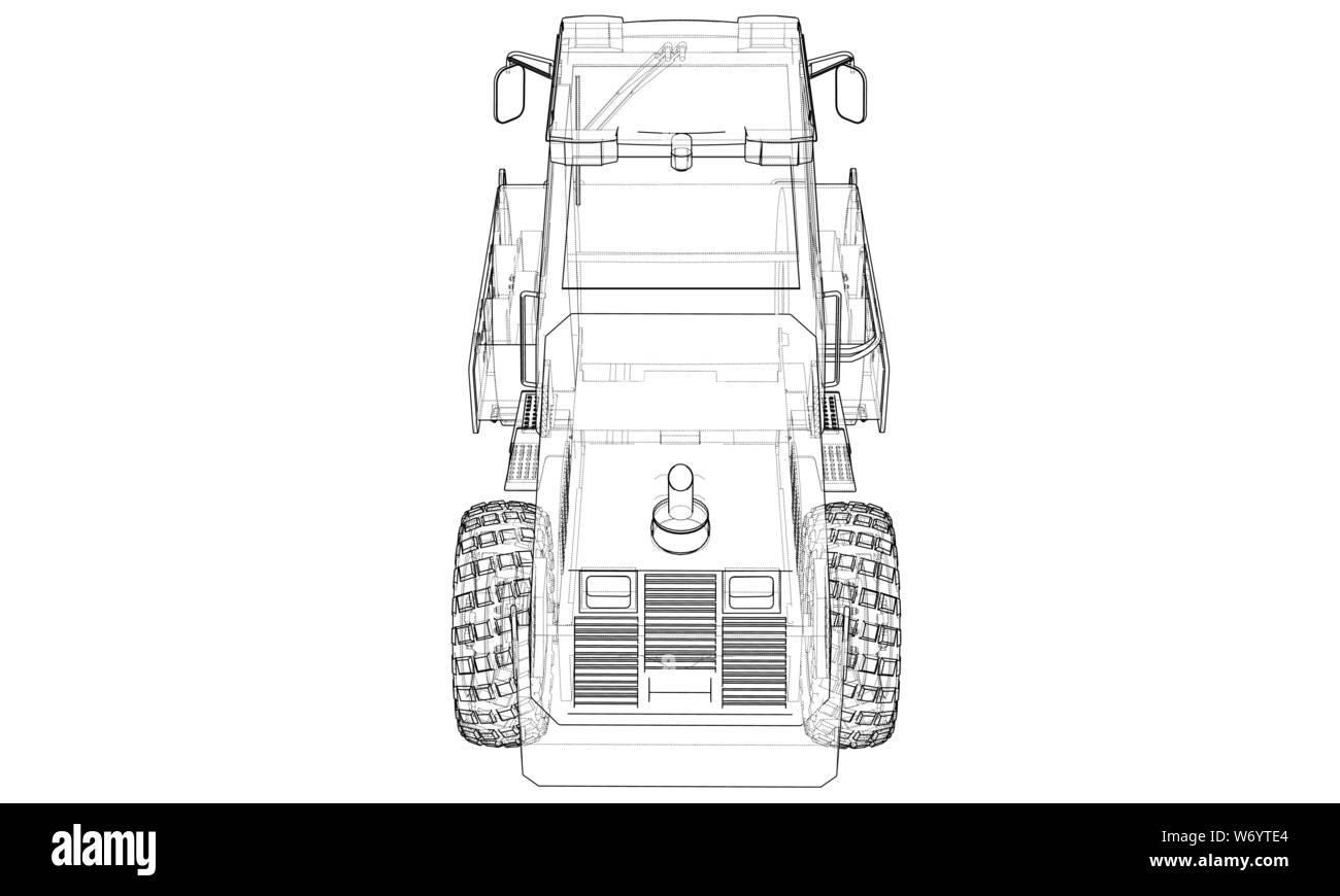Construction machine. Asphalt compactor vector Stock Vector Image & Art ...