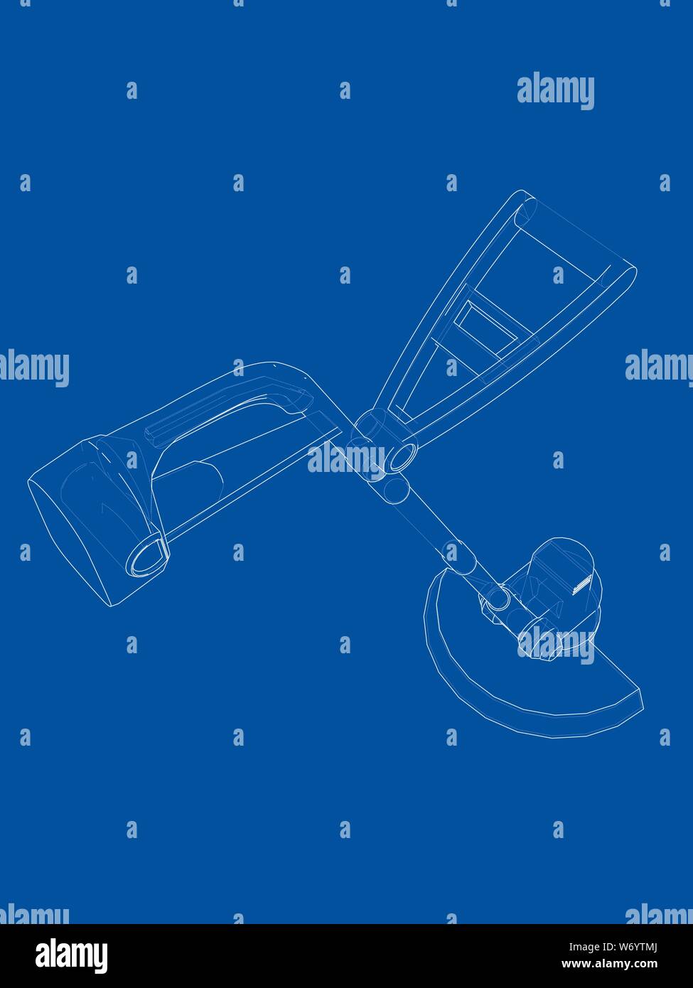 Outline trimmer grass cutter. Vector Stock Vector Image & Art - Alamy