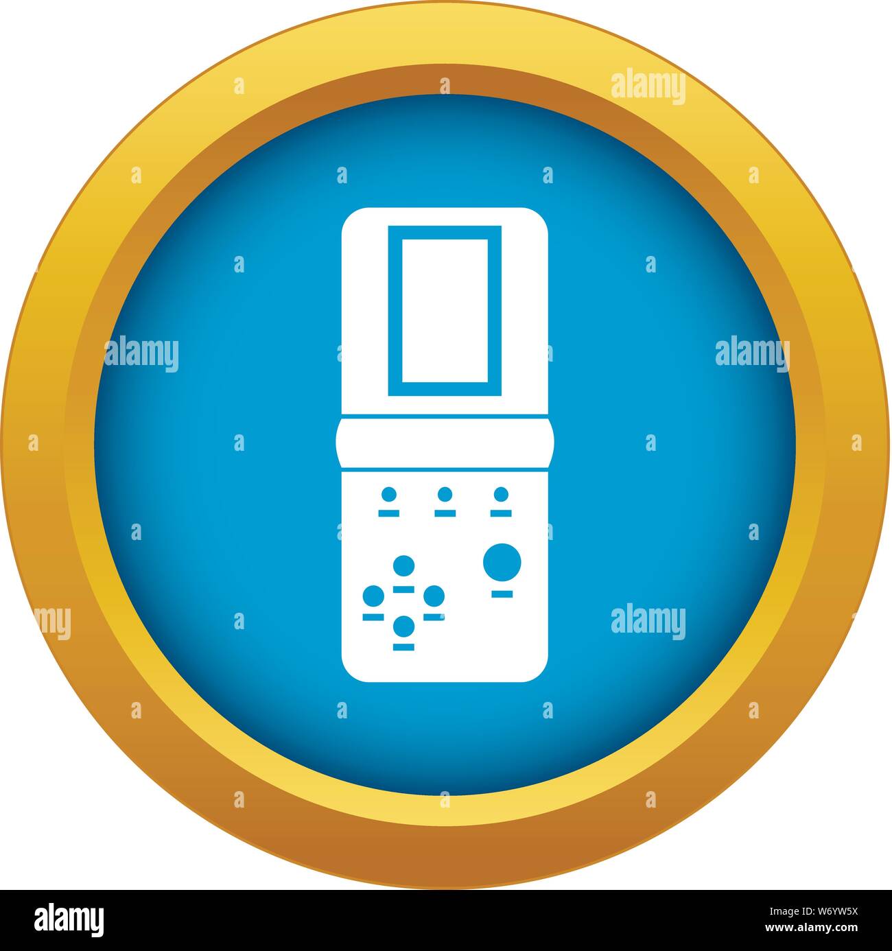 Tetris icon blue vector isolated Stock Vector Image & Art - Alamy