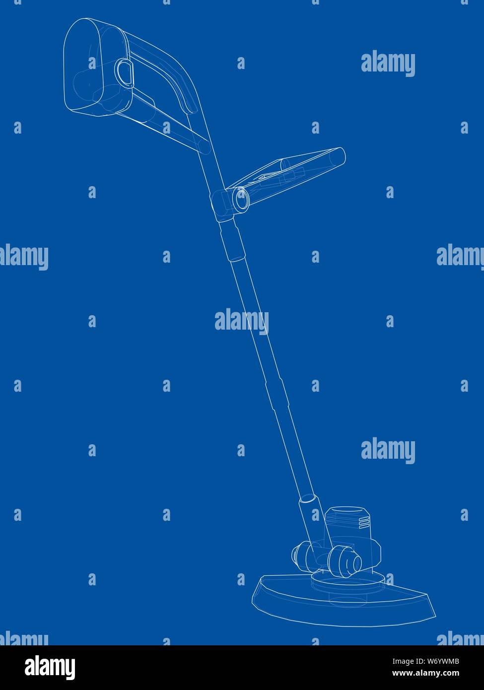 Outline trimmer grass cutter. Vector Stock Vector Image & Art - Alamy
