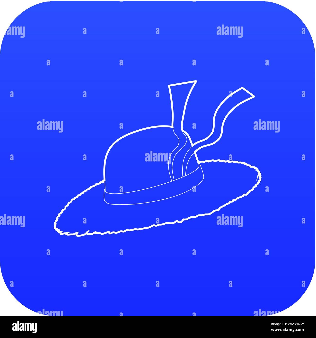 White sunhat vector hi-res stock photography and images - Alamy