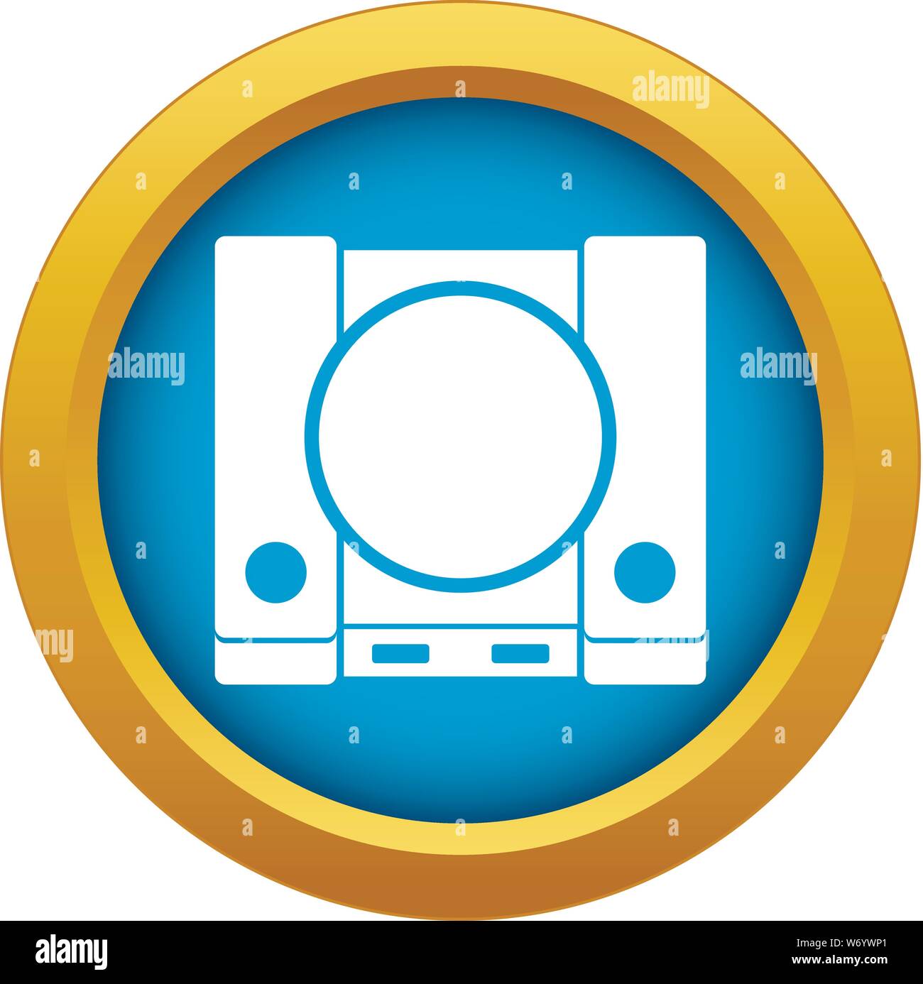 PlayStation icon blue vector isolated Stock Vector Image & Art - Alamy