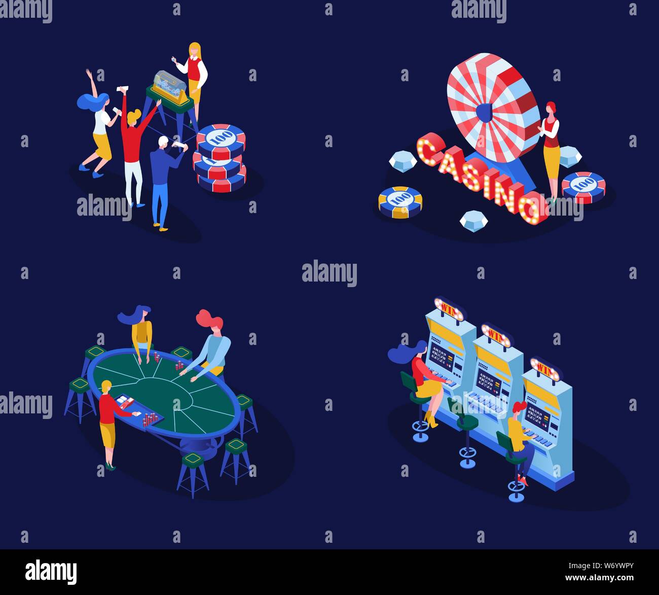 Male gamblers Stock Vector Images - Alamy