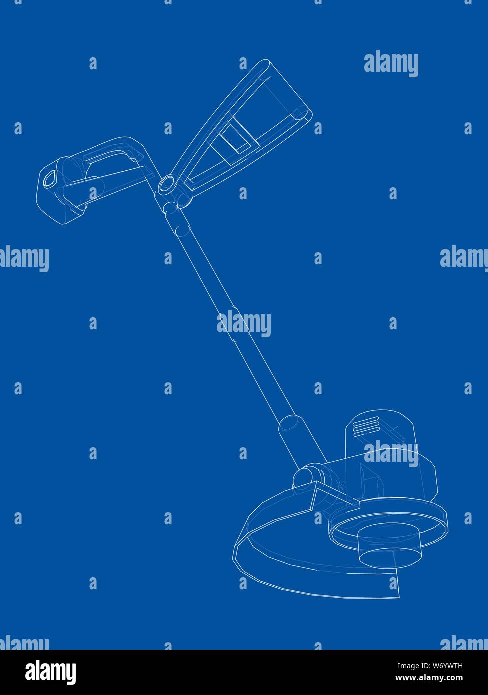 Outline trimmer grass cutter. Vector Stock Vector Image & Art - Alamy