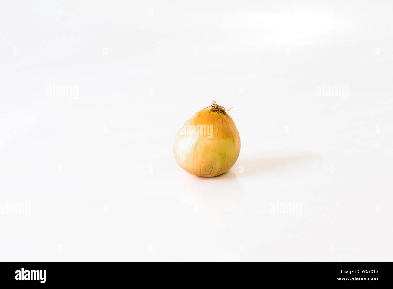 dry onion on white ground Stock Photo - Alamy