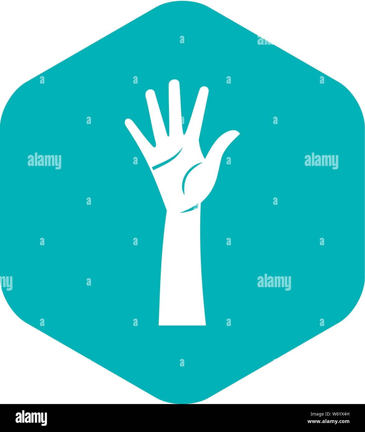 Hand icon, simple style Stock Vector Image & Art - Alamy