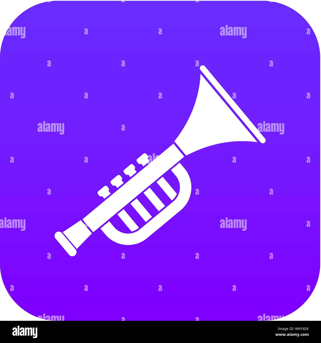 Trumpet toy icon digital purple Stock Vector Image & Art - Alamy