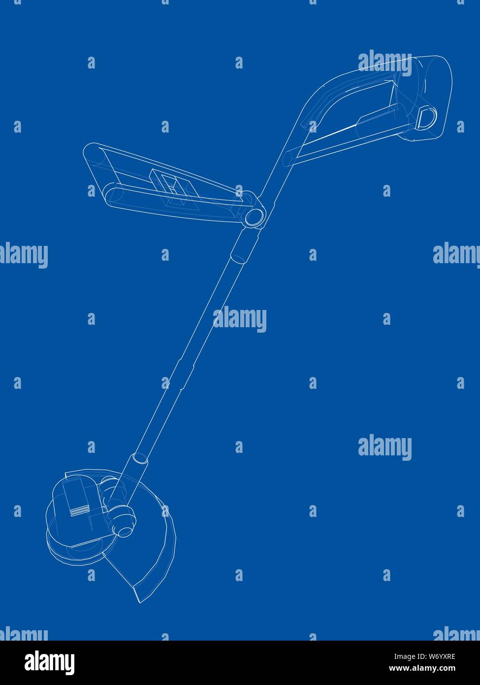 Outline trimmer grass cutter. Vector Stock Vector Image & Art - Alamy