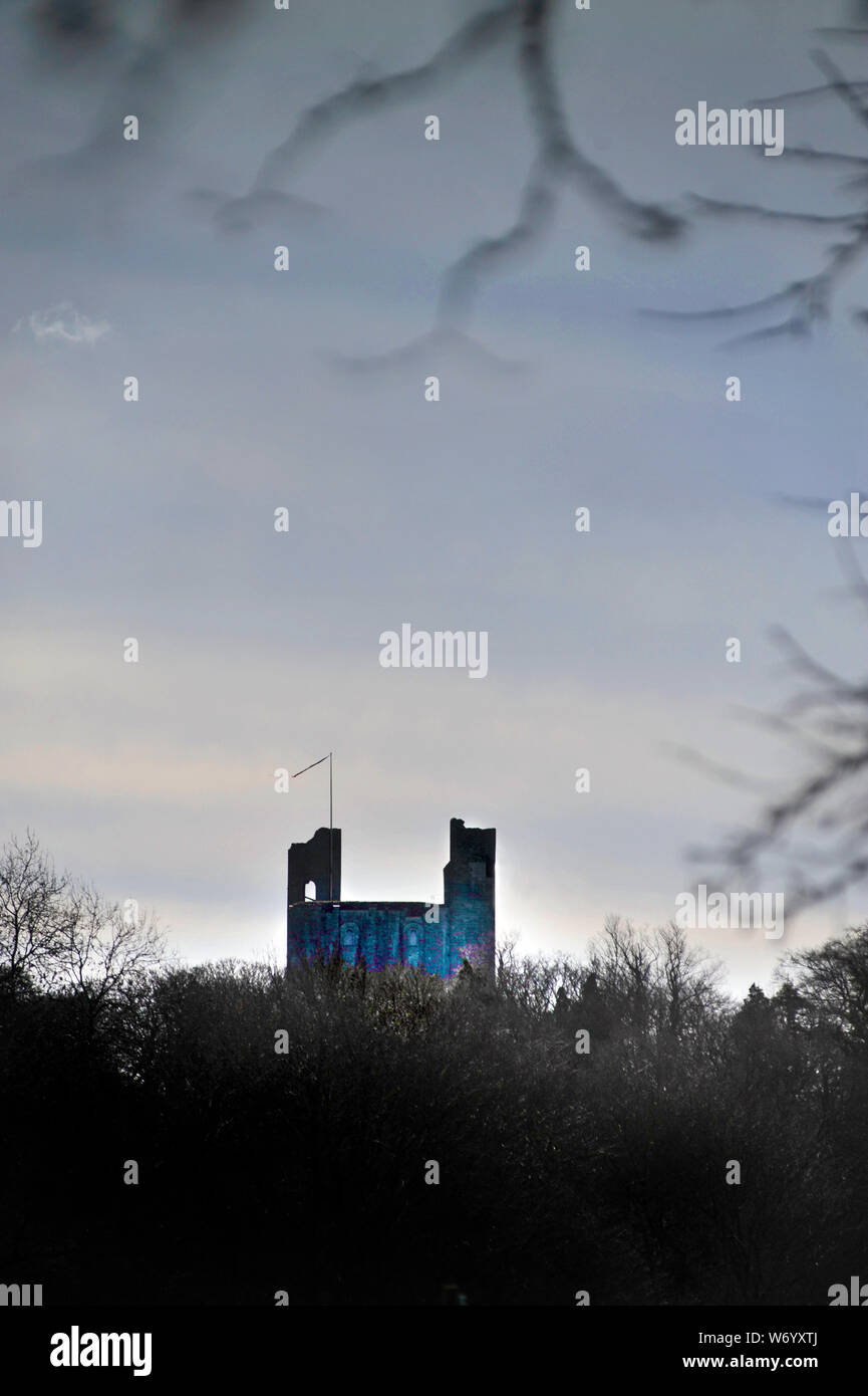 castle keep at castle hedingham essex england UK Stock Photo - Alamy