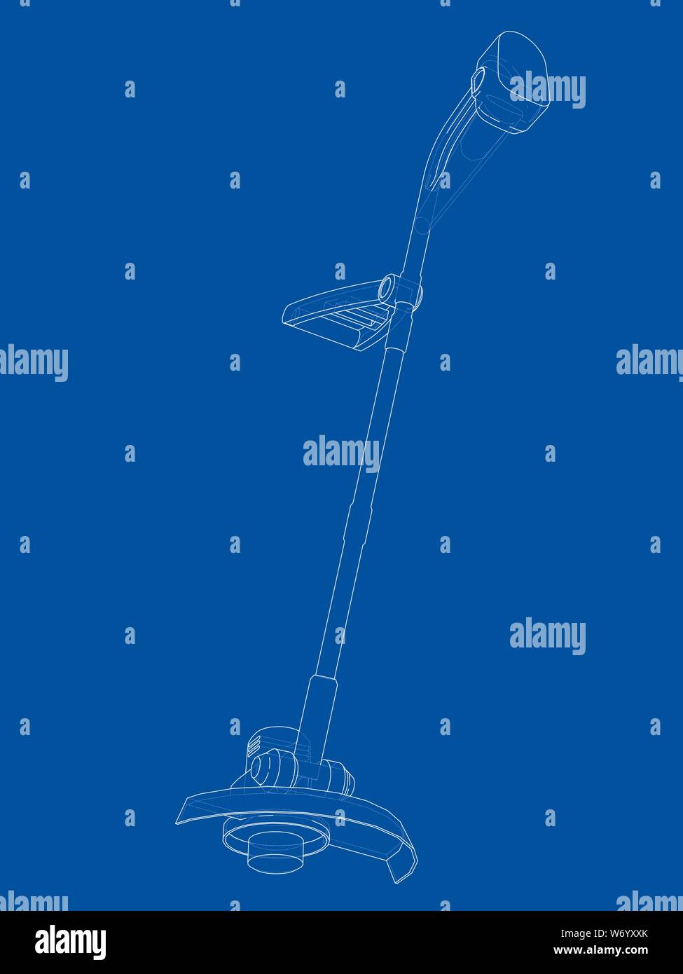 Outline trimmer grass cutter. Vector Stock Vector Image & Art - Alamy